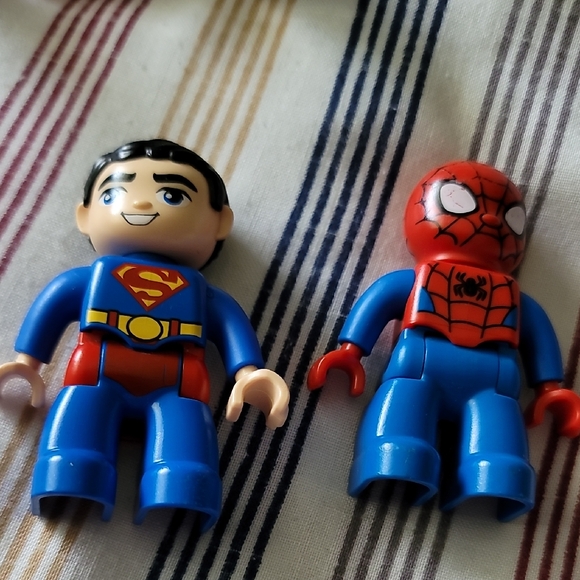 Lego | Toys | Superhero Mini Figure Costume Set Blue And Red | Poshmark